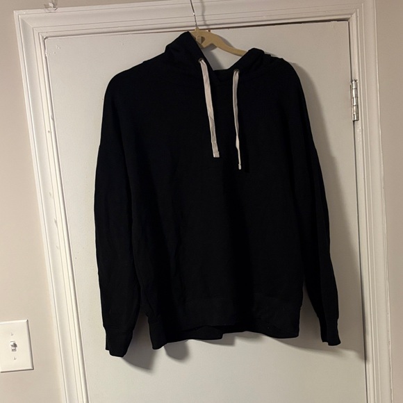 Buffalo David Bitton | Tops | Black Hoodie With White Drawstrings ...